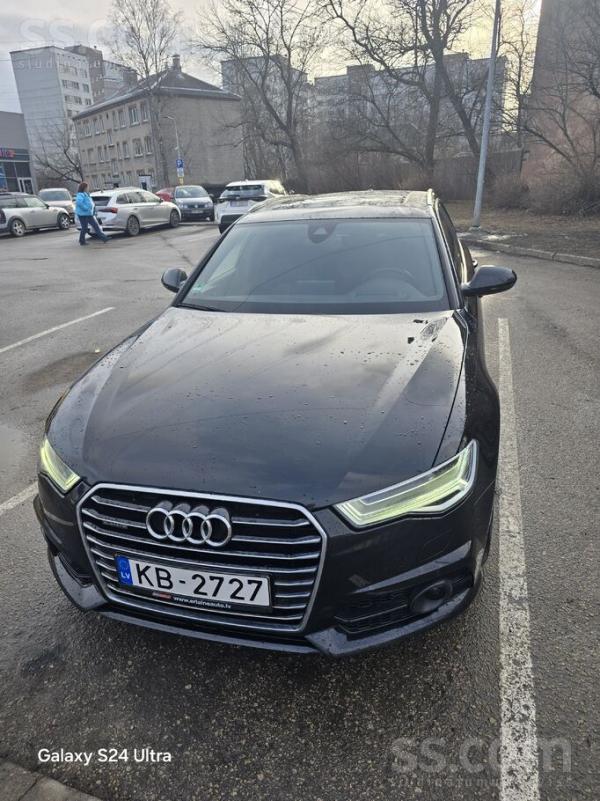 Black Audi A6 2017 in Riga, with an engine capacity of 3.00 L and mileage of 181 thousand km for 18900 €, photo 1 on AUTOMOTO.COM.LV