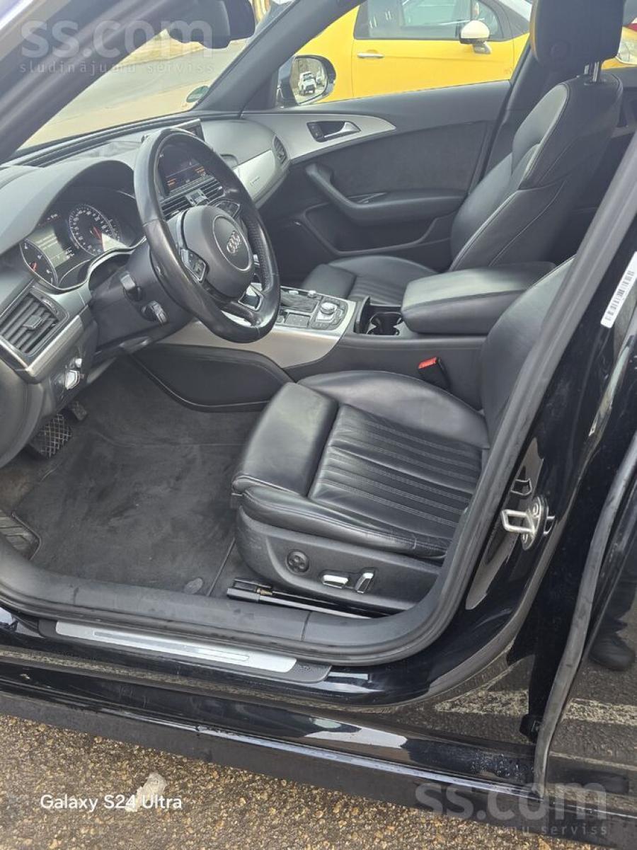 Black Audi A6 2017 in Riga, with an engine capacity of 3.00 L and mileage of 181 thousand km for 18900 €, photo 6 on AUTOMOTO.COM.LV