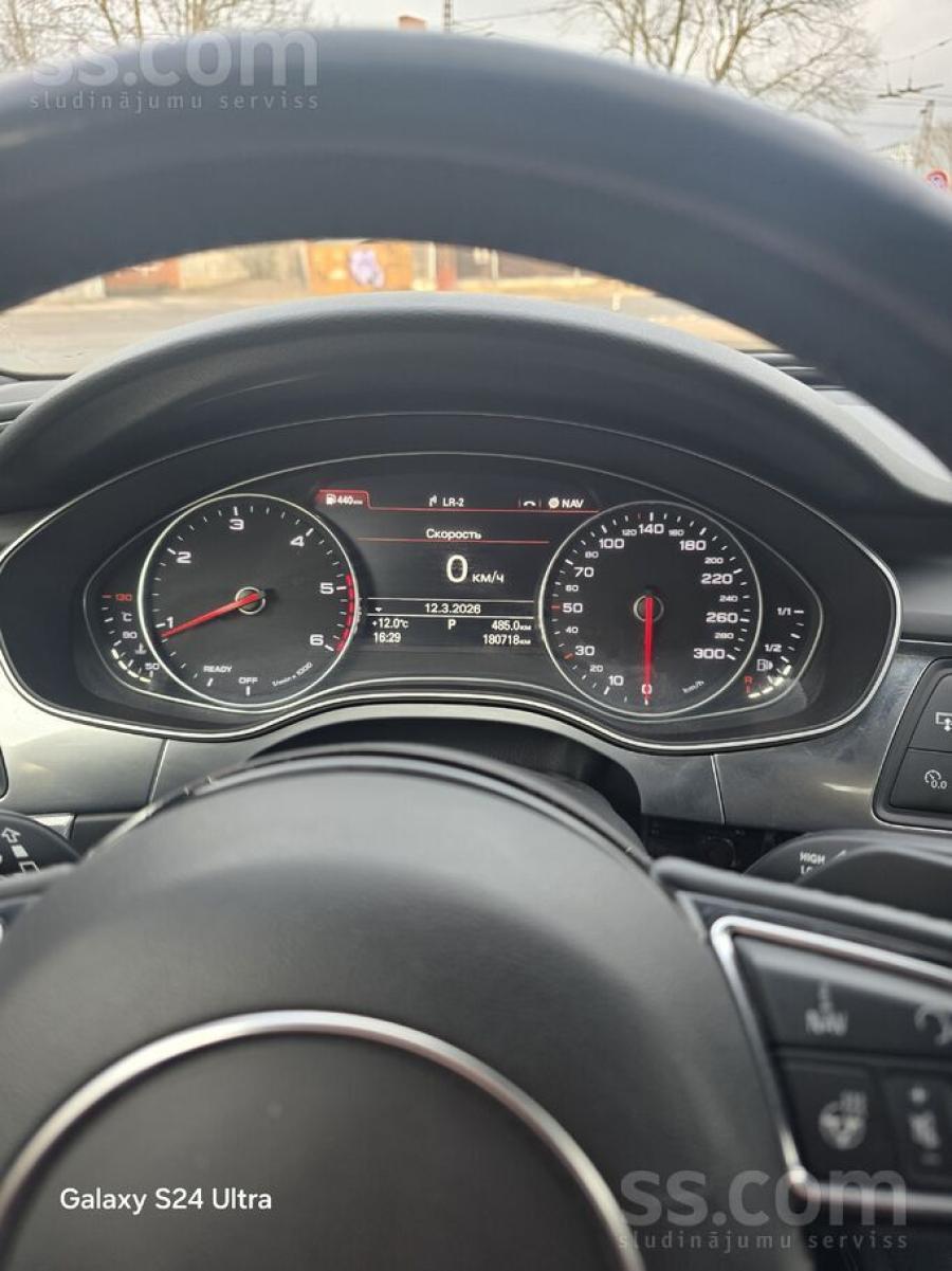 Black Audi A6 2017 in Riga, with an engine capacity of 3.00 L and mileage of 181 thousand km for 18900 €, photo 8 on AUTOMOTO.COM.LV