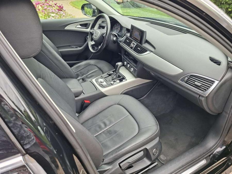 Black Audi A6 2017 in Vilnius, with an engine capacity of 1.97 L and mileage of 289 thousand km for 12150 €, photo 13 on AUTOMOTO.COM.LV