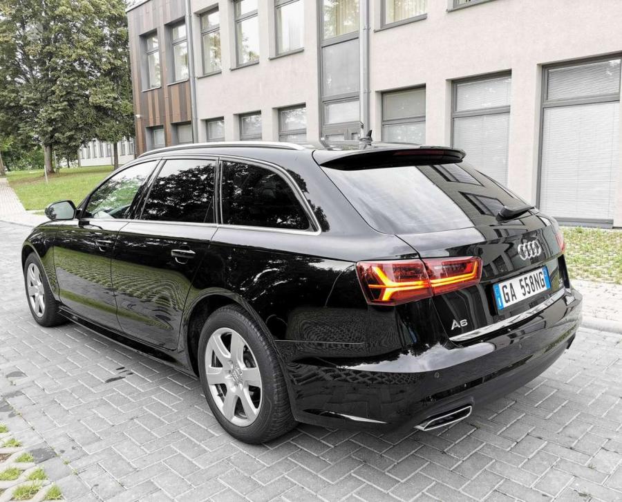 Black Audi A6 2017 in Trakai, with an engine capacity of 1.97 L and mileage of 289 thousand km for 11000 €, photo 7 on AUTOMOTO.COM.LV