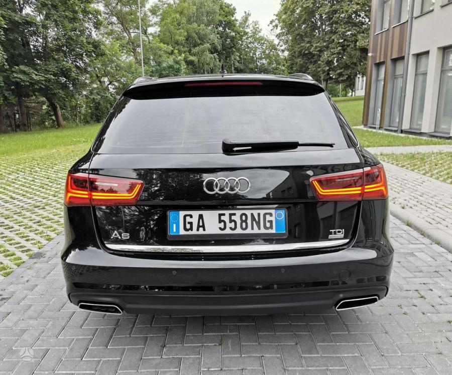 Black Audi A6 2017 in Trakai, with an engine capacity of 1.97 L and mileage of 289 thousand km for 11000 €, photo 8 on AUTOMOTO.COM.LV