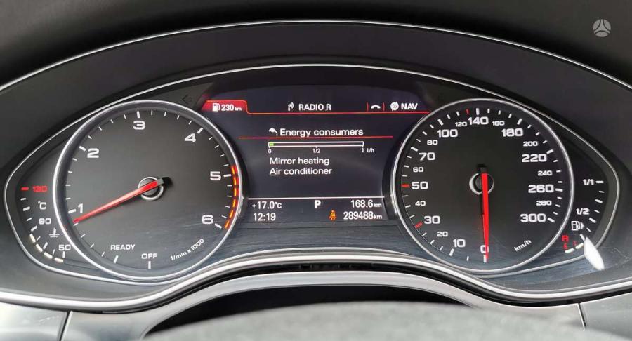 Black Audi A6 2017 in Trakai, with an engine capacity of 1.97 L and mileage of 289 thousand km for 11000 €, photo 27 on AUTOMOTO.COM.LV