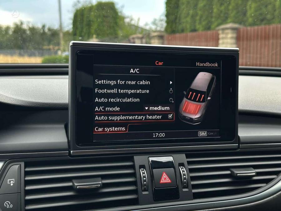 Melns Audi A6 2017 Viļņa, ar dzinēja tilpumu 2.97 L un nobraukumu 220 tūkst. km par 18350 €, foto 46 vietnē AUTOMOTO.COM.LV