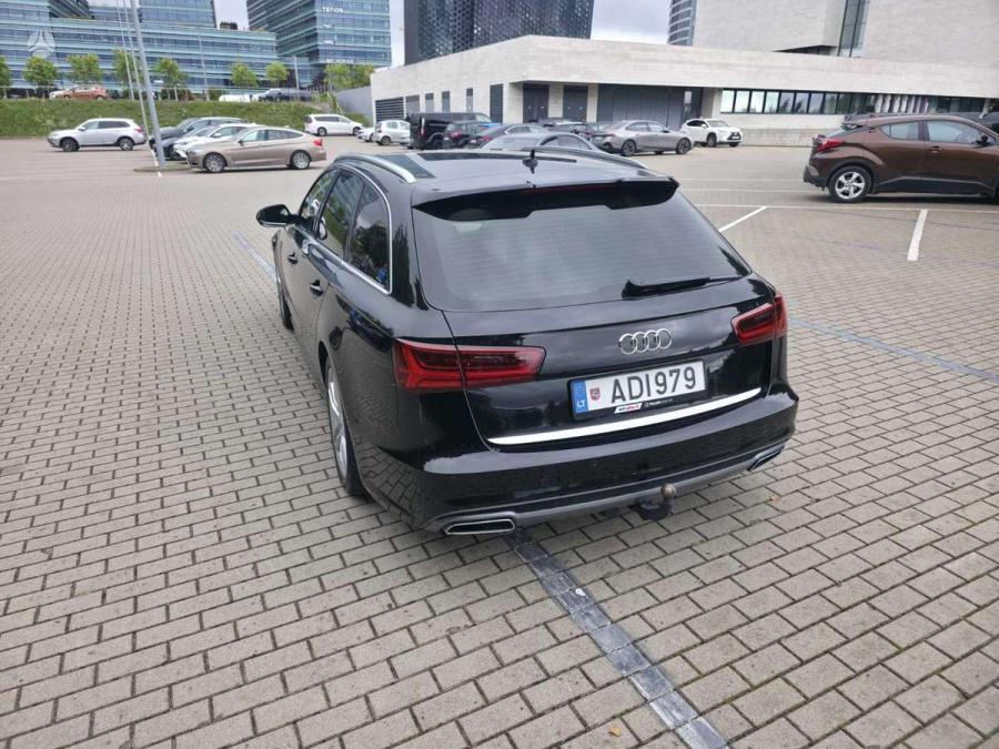 Black Audi A6 2017 in Vilnius, with an engine capacity of 2.00 L and mileage of 260 thousand km for 13900 €, photo 10 on AUTOMOTO.COM.LV