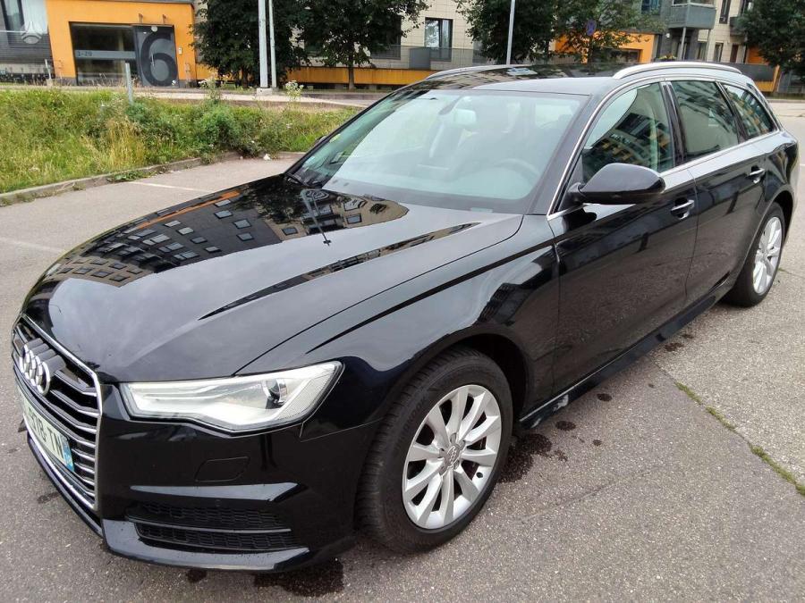 Black Audi A6 2017 in Vilnius, with an engine capacity of 1.97 L and mileage of 290 thousand km for 11300 €, photo 1 on AUTOMOTO.COM.LV