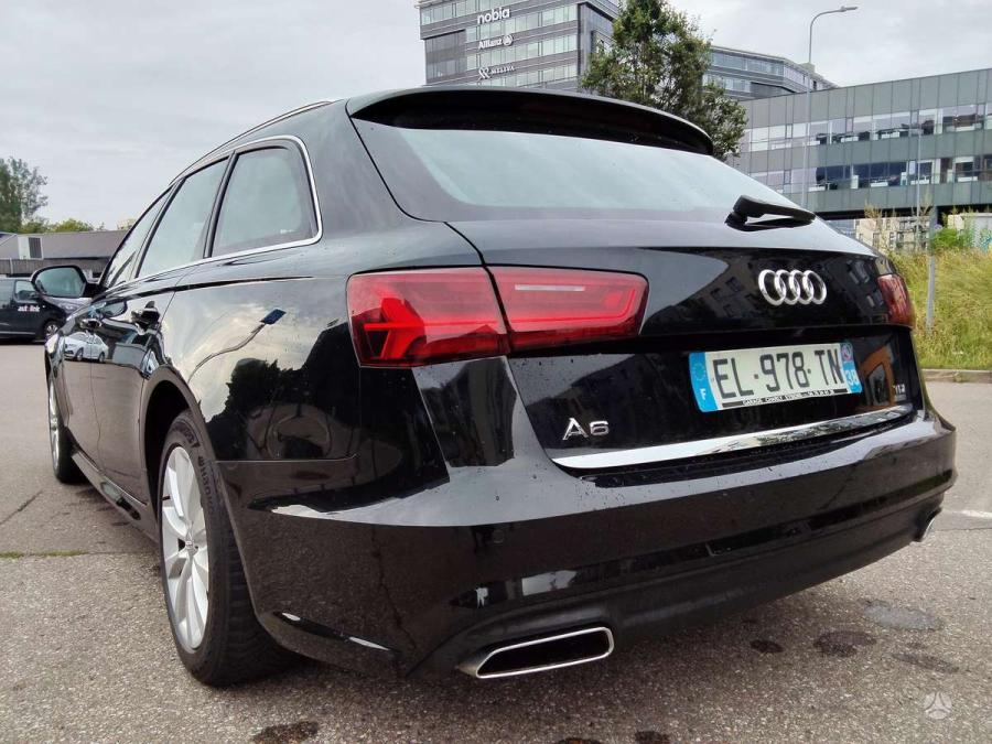 Black Audi A6 2017 in Vilnius, with an engine capacity of 1.97 L and mileage of 290 thousand km for 11300 €, photo 5 on AUTOMOTO.COM.LV