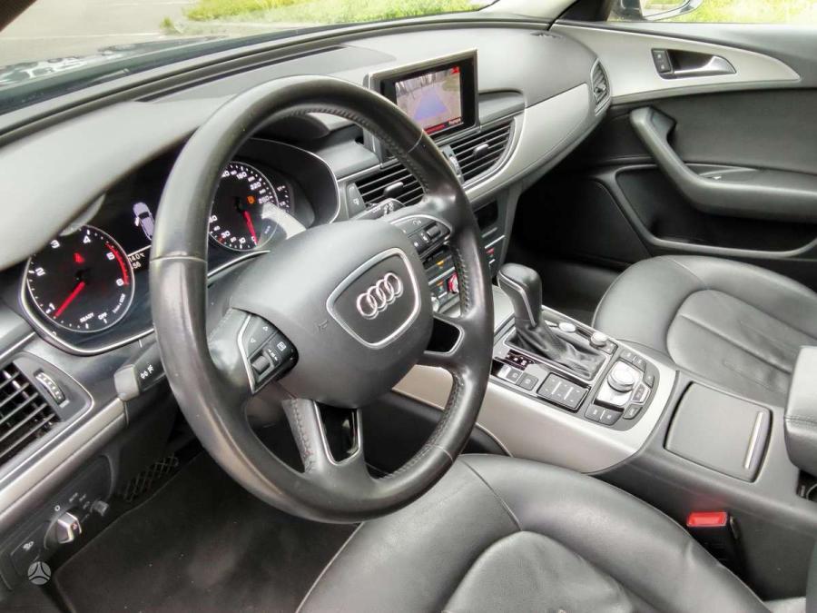Black Audi A6 2017 in Vilnius, with an engine capacity of 1.97 L and mileage of 290 thousand km for 11300 €, photo 14 on AUTOMOTO.COM.LV