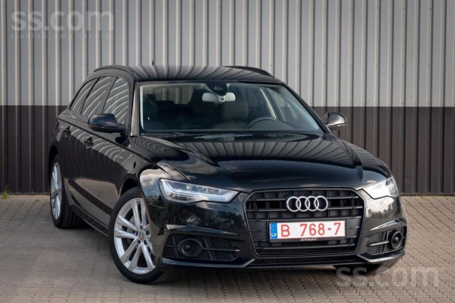 Black Audi A6 2017 in Talsi, with an engine capacity of 3.00 L and mileage of 233 thousand km for 14950 €, photo 1 on AUTOMOTO.COM.LV