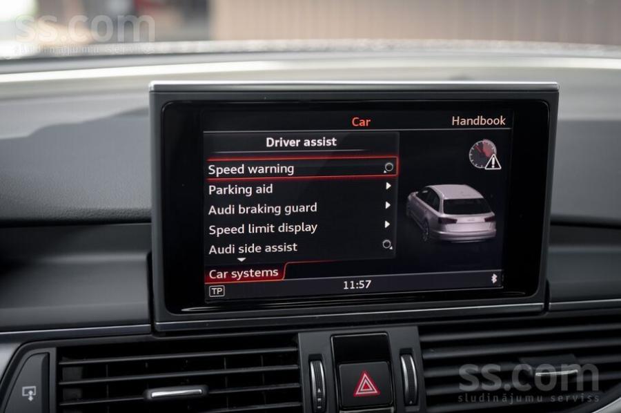 Black Audi A6 2017 in Talsi, with an engine capacity of 3.00 L and mileage of 233 thousand km for 14950 €, photo 25 on AUTOMOTO.COM.LV