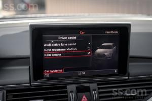 Black Audi A6 2017 in Talsi, with an engine capacity of 3.00 L and mileage of 233 thousand km for 14950 €, photo 26 on AUTOMOTO.COM.LV