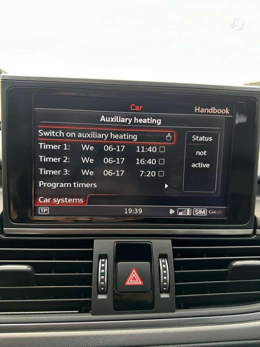 Black Audi A6 2017 in Panevezys, with an engine capacity of 2.97 L and mileage of 185 thousand km for 18900 €, photo 23 on AUTOMOTO.COM.LV