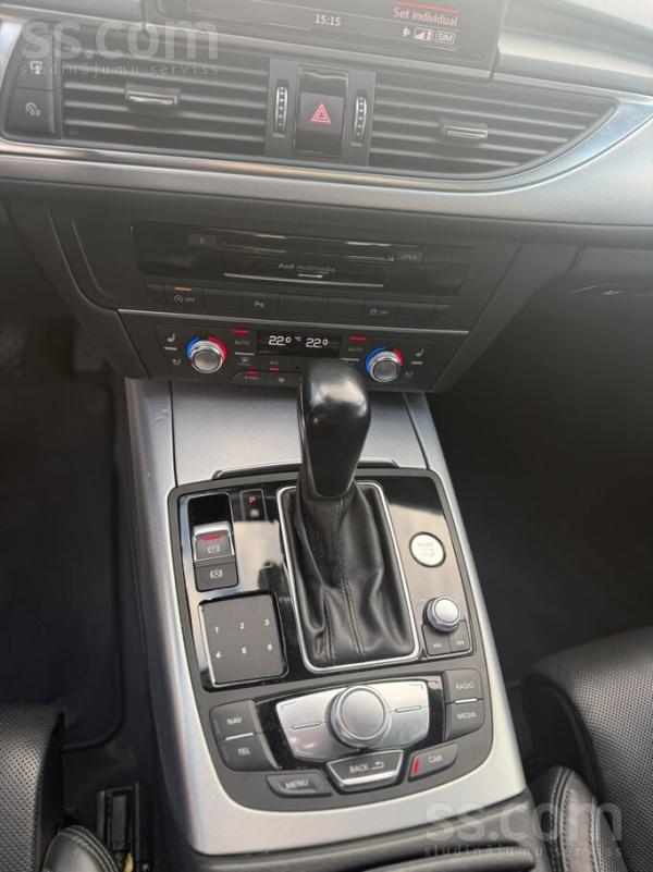 Black Audi A6 2017 in Riga, with an engine capacity of 3.00 L and mileage of 265 thousand km for 14999 €, photo 11 on AUTOMOTO.COM.LV