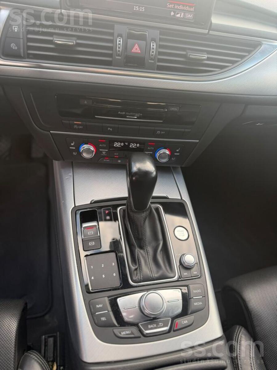 Black Audi A6 2017 in Riga, with an engine capacity of 3.00 L and mileage of 265 thousand km for 16100 €, photo 11 on AUTOMOTO.COM.LV