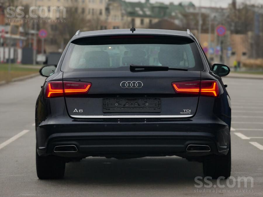Black Audi A6 2018 in Riga, with an engine capacity of 3.00 L and mileage of 260 thousand km for 15890 €, photo 6 on AUTOMOTO.COM.LV
