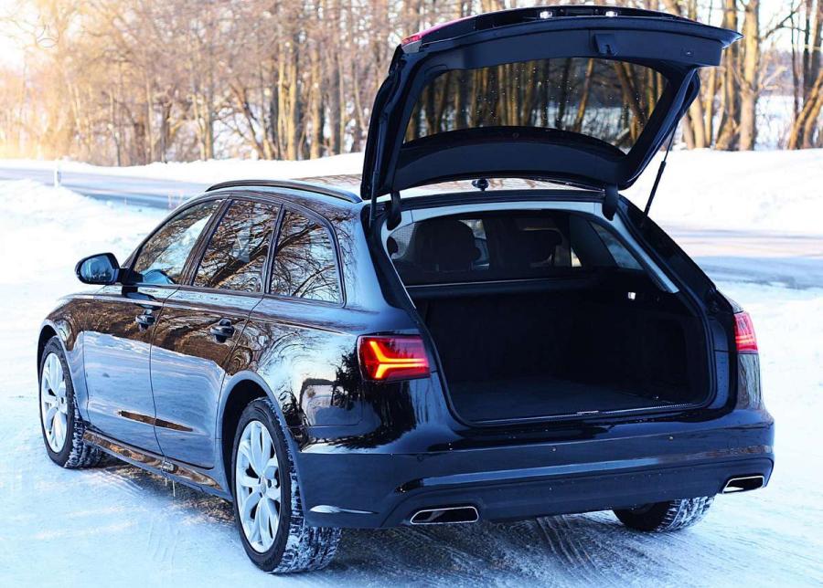 Black Audi A6 2018 in Kretinga, with an engine capacity of 2.97 L and mileage of 213 thousand km for 15999 €, photo 12 on AUTOMOTO.COM.LV