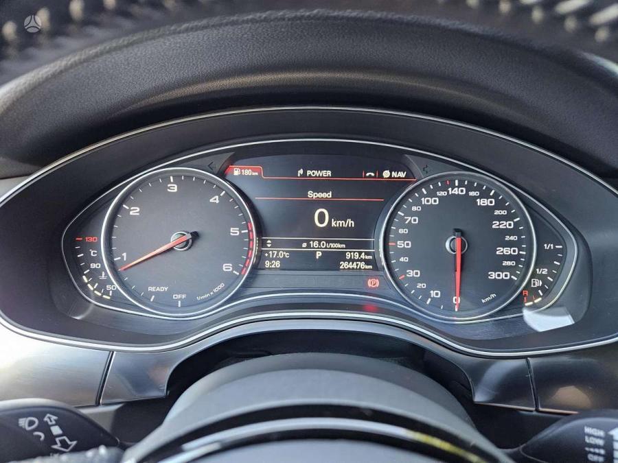 Черный Ауди А6 2018 в Вильнюс, объемом двигателя 2.97 л и пробегом 265 тыс. км за 19400 €, фото 11 на AUTOMOTO.COM.LV