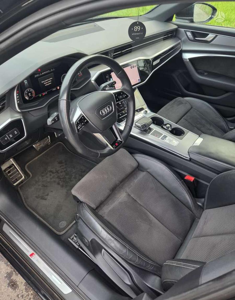 Black Audi A6 2018 in Panevezys, with an engine capacity of 2.97 L and mileage of 241 thousand km for 23999 €, photo 13 on AUTOMOTO.COM.LV
