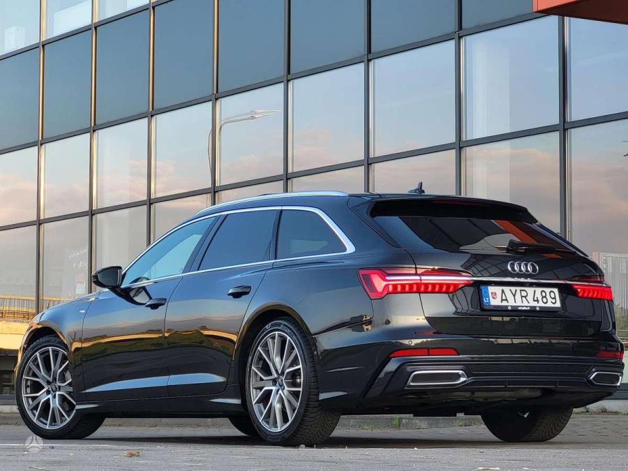 Black Audi A6 2018 in Vilnius, with an engine capacity of 1.97 L and mileage of 286 thousand km for 19950 €, photo 6 on AUTOMOTO.COM.LV
