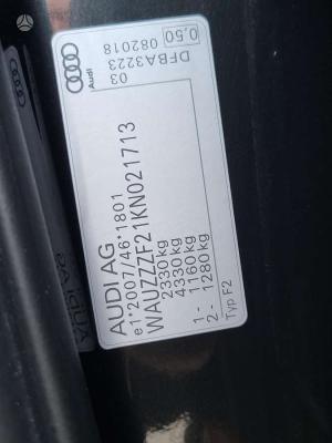 Black Audi A6 2018 in Vilnius, with an engine capacity of 1.97 L and mileage of 286 thousand km for 19950 €, photo 42 on AUTOMOTO.COM.LV