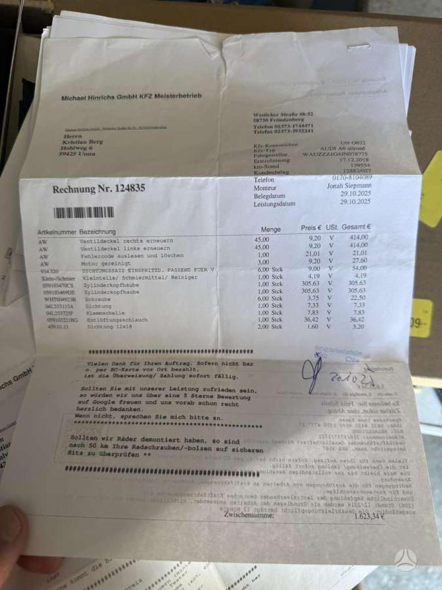 Черный Ауди А6 2018 в Юрбаркас, объемом двигателя 3.00 л и пробегом 150 тыс. км за 19598 €, фото 24 на AUTOMOTO.COM.LV