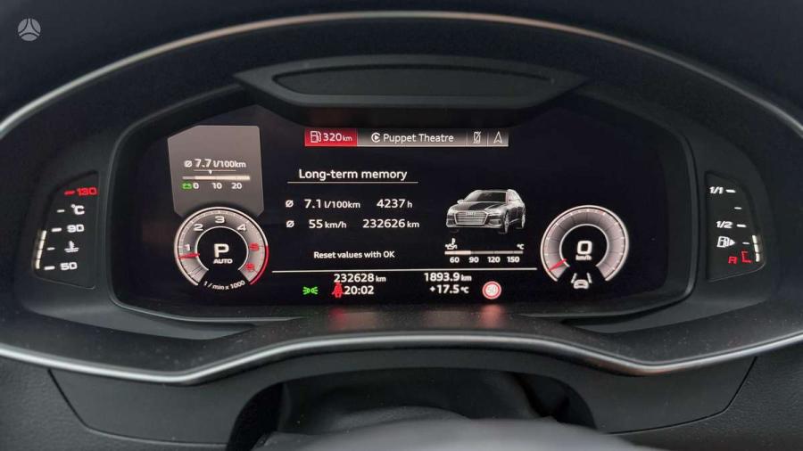 Black Audi A6 2018 in Vilnius, with an engine capacity of 2.97 L and mileage of 232 thousand km for 23500 €, photo 18 on AUTOMOTO.COM.LV