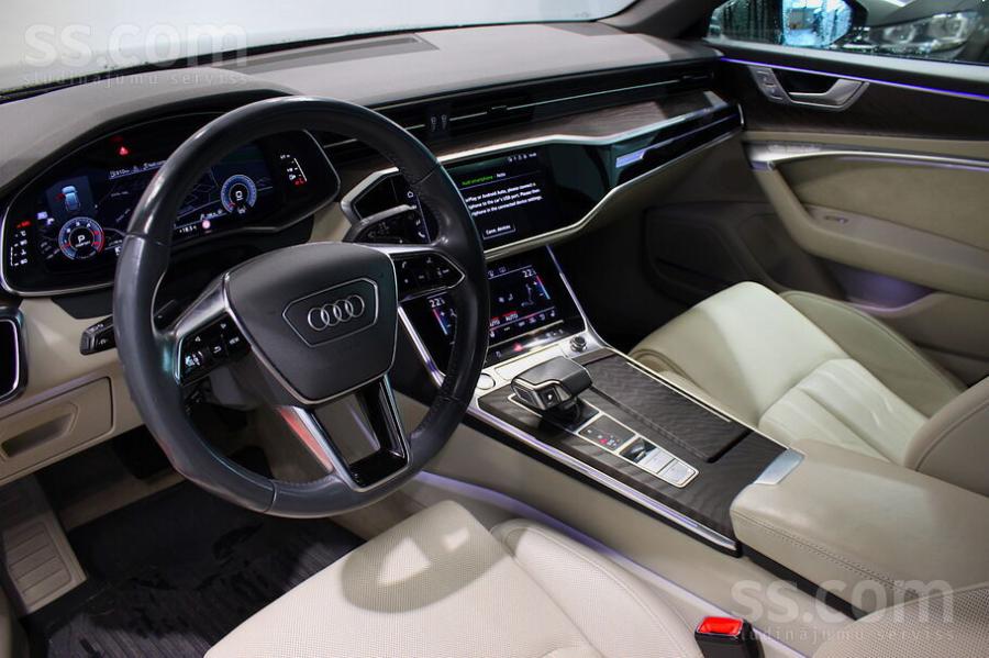 Black Audi A6 2018 in Riga, with an engine capacity of 3.00 L and mileage of 196 thousand km for 27000 €, photo 13 on AUTOMOTO.COM.LV