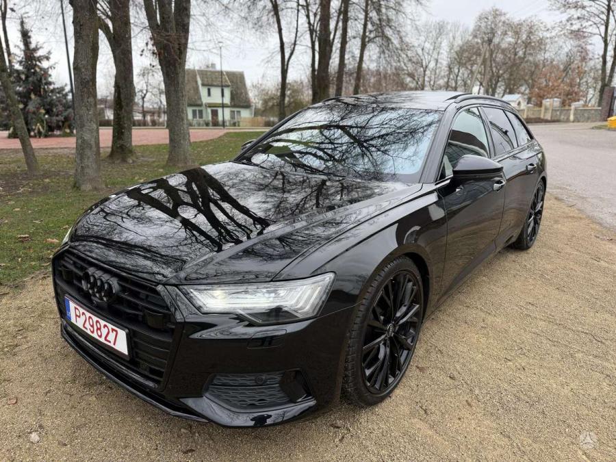 Black Audi A6 2019 in Marijampole, with an engine capacity of 2.97 L and mileage of 216 thousand km for 28900 €, photo 1 on AUTOMOTO.COM.LV