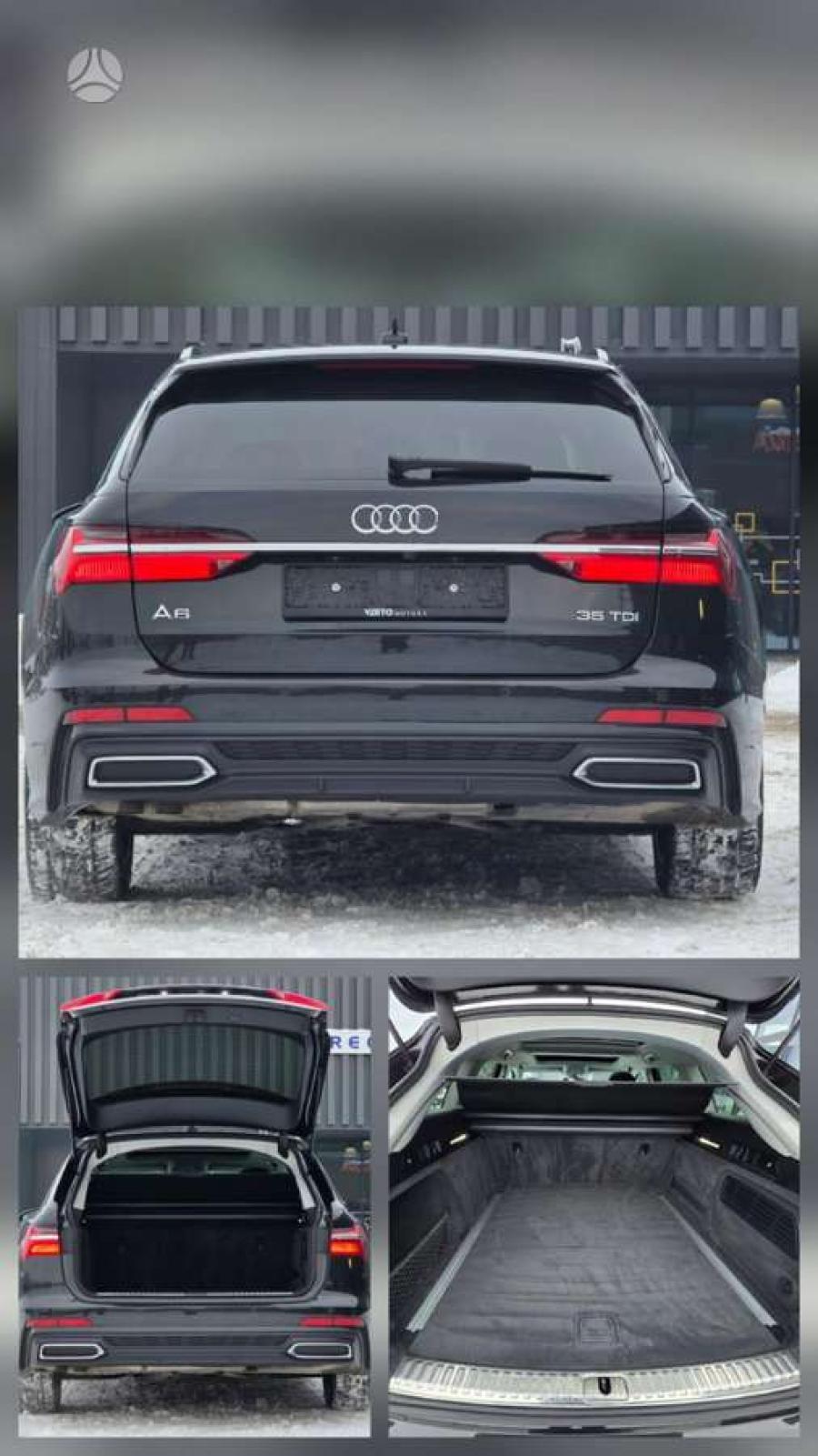 Black Audi A6 2019 in Siauliai, with an engine capacity of 2.00 L and mileage of 225 thousand km for 20800 €, photo 20 on AUTOMOTO.COM.LV