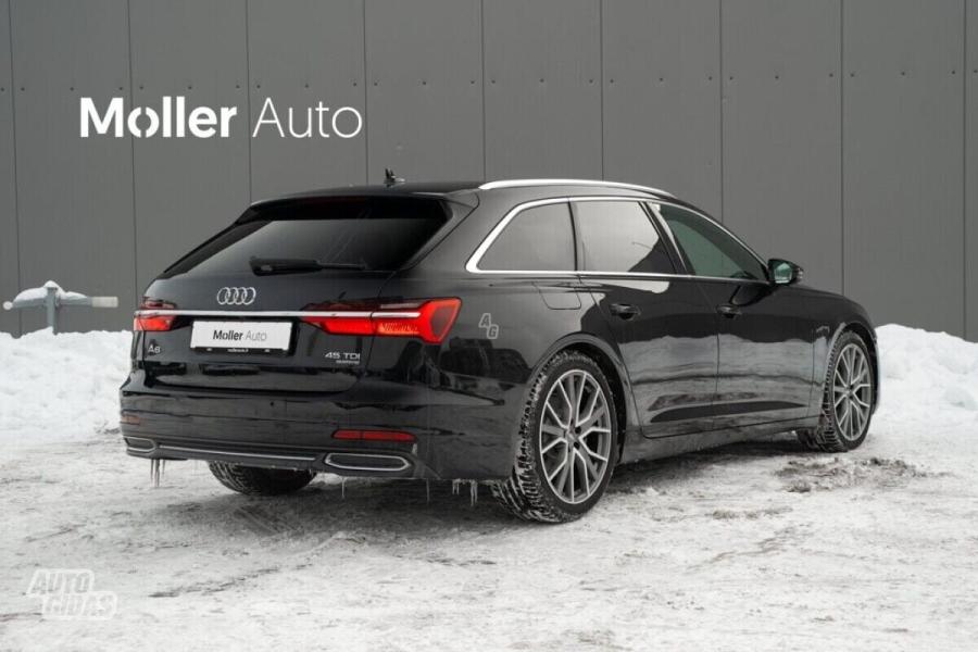 Black Audi A6 2019 in Vilnius, with an engine capacity of 3.00 L and mileage of 132 thousand km for 29900 €, photo 6 on AUTOMOTO.COM.LV