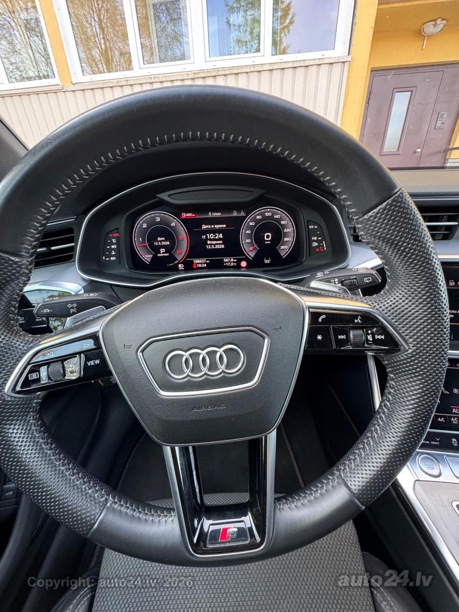 Black Audi A6 2019 in Tallinn, with an engine capacity of 3.00 L and mileage of 189 thousand km for 28900 €, photo 12 on AUTOMOTO.COM.LV