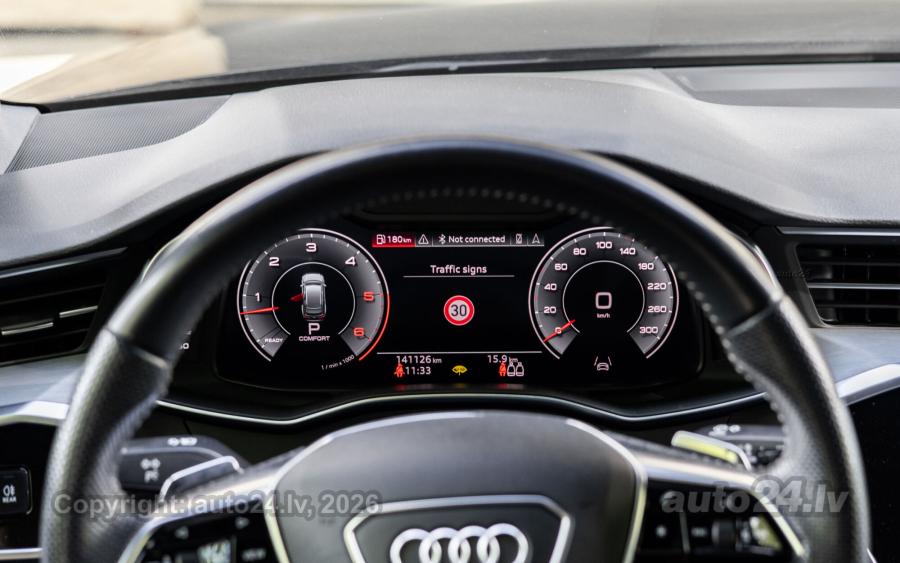 Black Audi A6 2019 in Tallinn, with an engine capacity of 3.00 L and mileage of 142 thousand km for 29500 €, photo 15 on AUTOMOTO.COM.LV