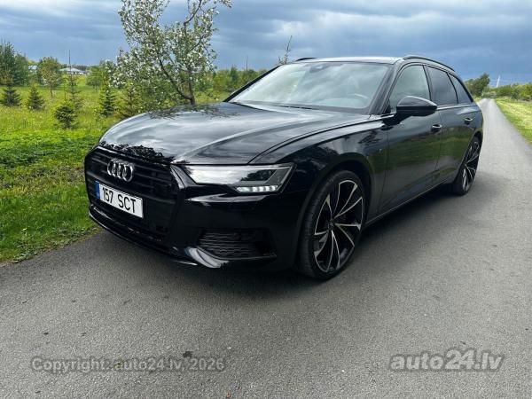 Black Audi A6 2019 in Tallinn, with an engine capacity of 2.00 L and mileage of 77 thousand km for 29900 €, photo 1 on AUTOMOTO.COM.LV