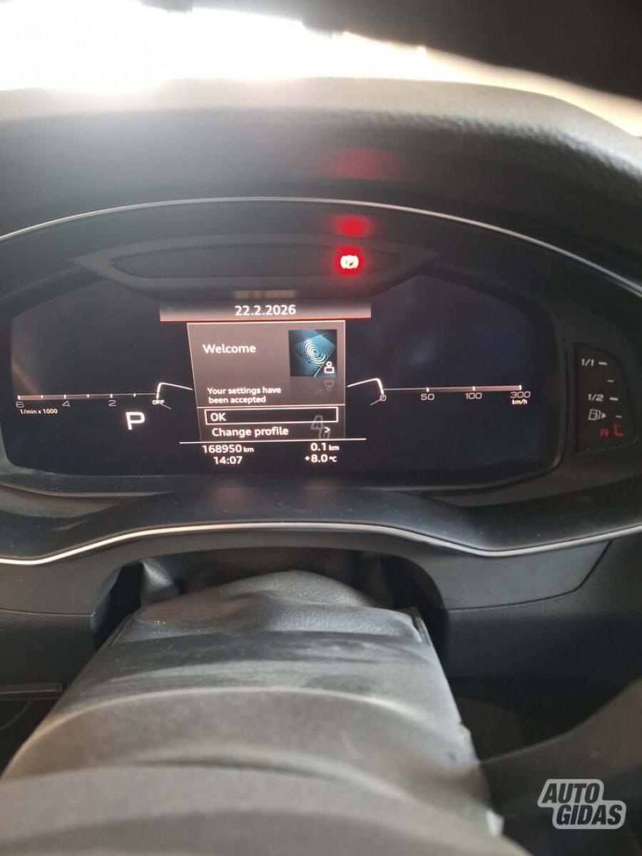 Black Audi A6 2019 in Telschi, with an engine capacity of 2.00 L and mileage of 169 thousand km for 21600 €, photo 15 on AUTOMOTO.COM.LV