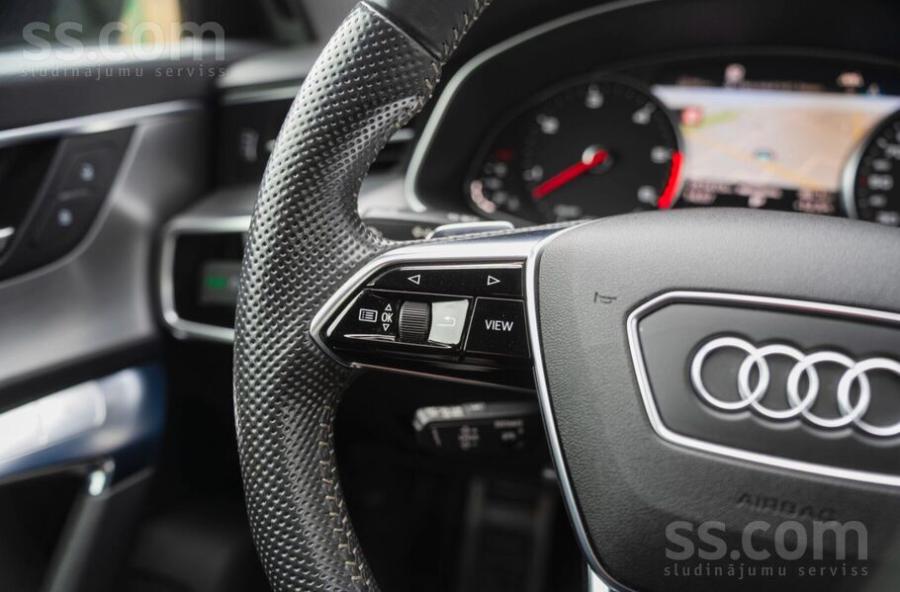 Black Audi A6 2019 in Riga, with an engine capacity of 3.00 L and mileage of 284 thousand km for 18950 €, photo 13 on AUTOMOTO.COM.LV