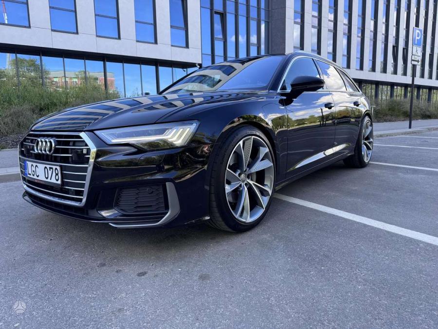 Black Audi A6 2019 in Vilnius, with an engine capacity of 3.00 L and mileage of 246 thousand km for 24900 €, photo 1 on AUTOMOTO.COM.LV