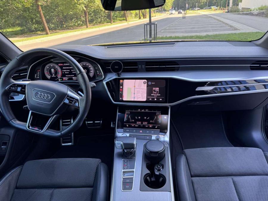 Black Audi A6 2019 in Vilnius, with an engine capacity of 3.00 L and mileage of 246 thousand km for 24900 €, photo 10 on AUTOMOTO.COM.LV