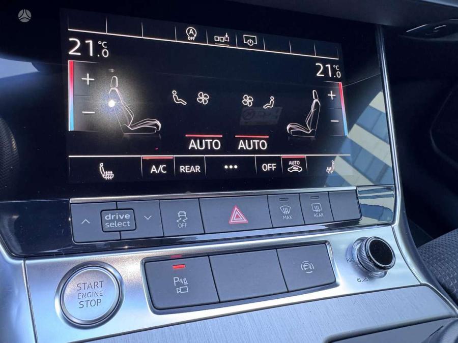 Black Audi A6 2019 in Vilnius, with an engine capacity of 3.00 L and mileage of 246 thousand km for 24900 €, photo 21 on AUTOMOTO.COM.LV