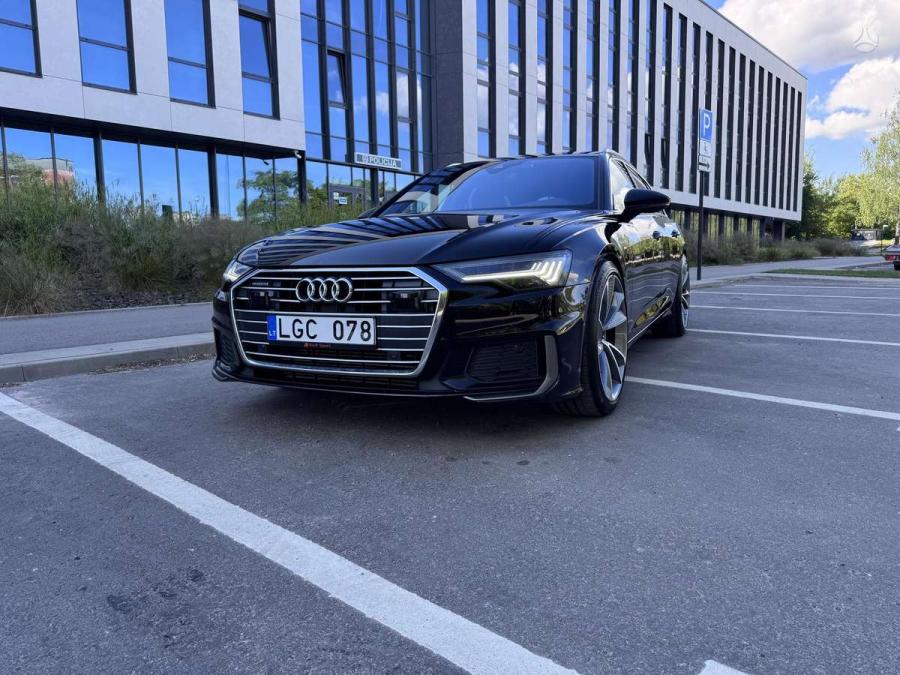 Black Audi A6 2019 in Vilnius, with an engine capacity of 3.00 L and mileage of 246 thousand km for 24900 €, photo 29 on AUTOMOTO.COM.LV