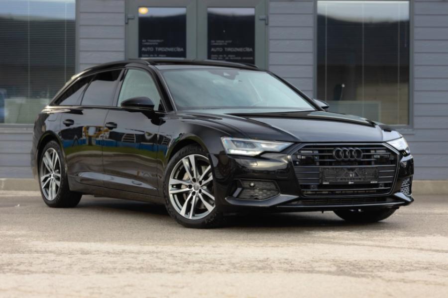 Black Audi A6 2019 in Riga, with an engine capacity of 3.00 L and mileage of 210 thousand km for 24700 €, photo 1 on AUTOMOTO.COM.LV