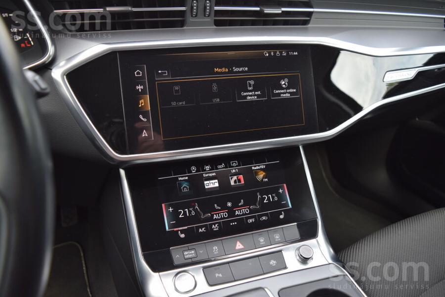 Black Audi A6 2019 in Riga, with an engine capacity of 3.00 L and mileage of 199 thousand km for 18800 €, photo 7 on AUTOMOTO.COM.LV