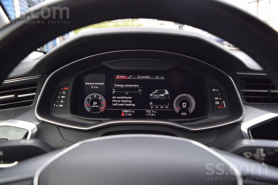 Black Audi A6 2019 in Riga, with an engine capacity of 3.00 L and mileage of 199 thousand km for 18800 €, photo 13 on AUTOMOTO.COM.LV