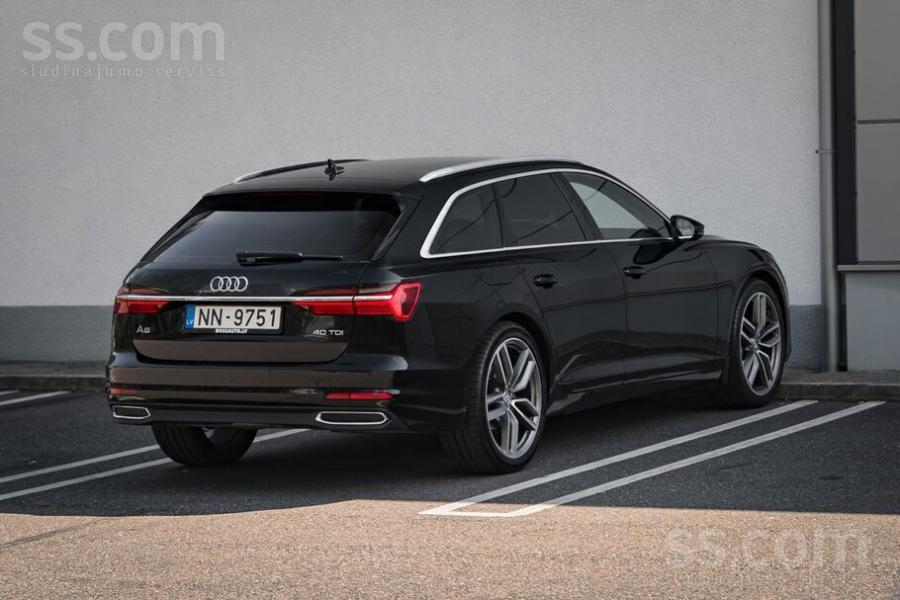 Black Audi A6 2019 in Riga, with an engine capacity of 2.00 L and mileage of 208 thousand km for 17950 €, photo 5 on AUTOMOTO.COM.LV