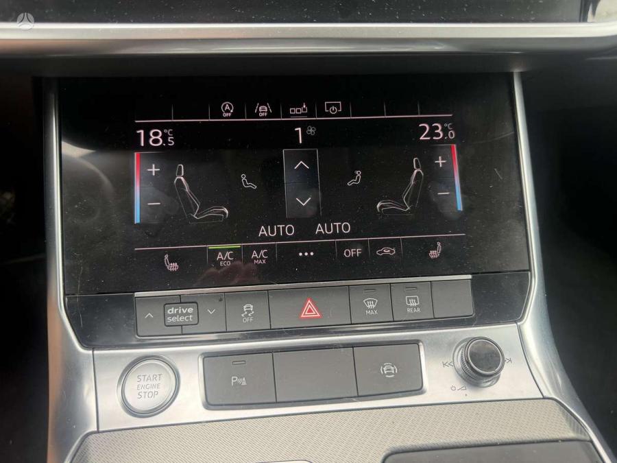 Black Audi A6 2019 in Panevezys, with an engine capacity of 1.97 L and mileage of 242 thousand km for 17200 €, photo 19 on AUTOMOTO.COM.LV