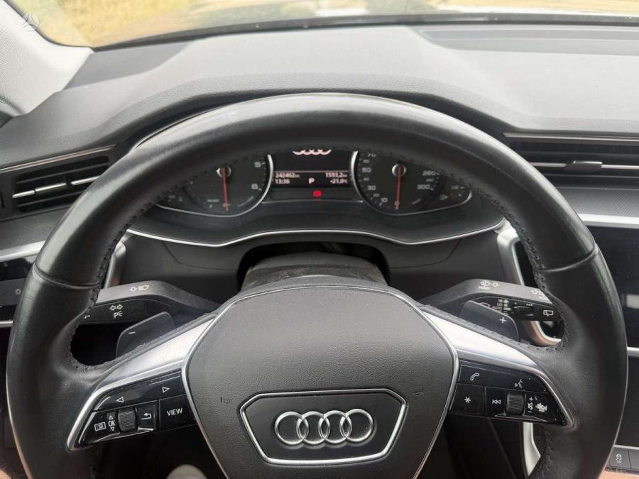 Black Audi A6 2019 in Panevezys, with an engine capacity of 1.97 L and mileage of 242 thousand km for 17200 €, photo 22 on AUTOMOTO.COM.LV