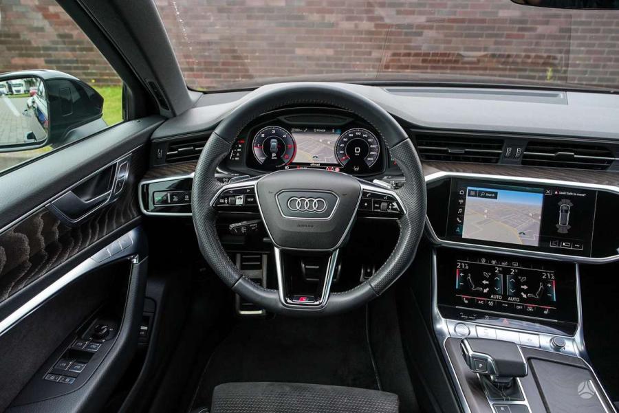 Black Audi A6 2019 in Kaunas, with an engine capacity of 1.97 L and mileage of 163 thousand km for 26450 €, photo 16 on AUTOMOTO.COM.LV