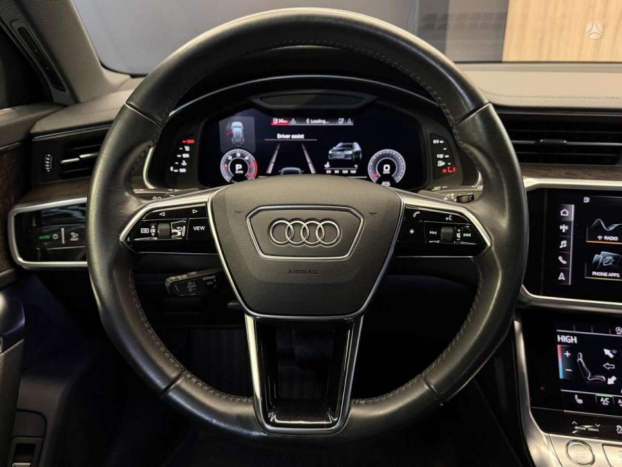 Black Audi A6 2020 in Kaunas, with an engine capacity of 2.97 L and mileage of 128 thousand km for 28990 €, photo 14 on AUTOMOTO.COM.LV