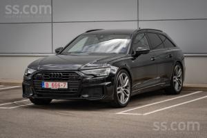 Black Audi A6 2020 in Riga, with an engine capacity of 3.00 L and mileage of 159 thousand km for 22990 €, photo  on AUTOMOTO.COM.LV
