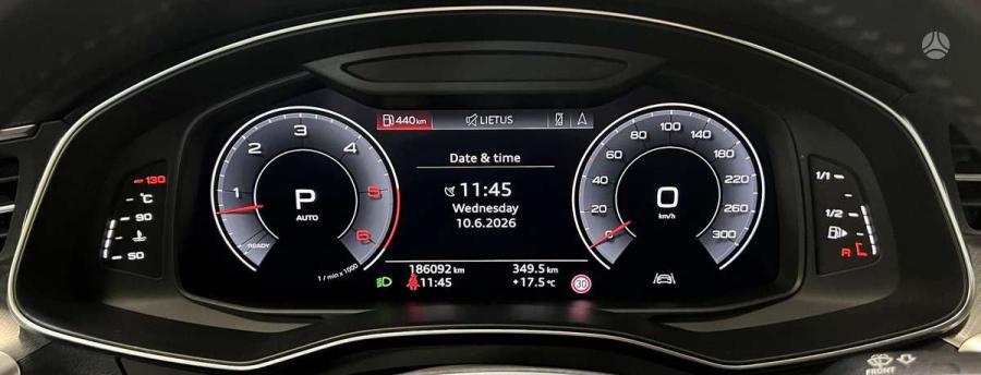 Черный Ауди А6 2020 в Каунас, объемом двигателя 2.97 л и пробегом 186 тыс. км за 27800 €, фото 6 на AUTOMOTO.COM.LV