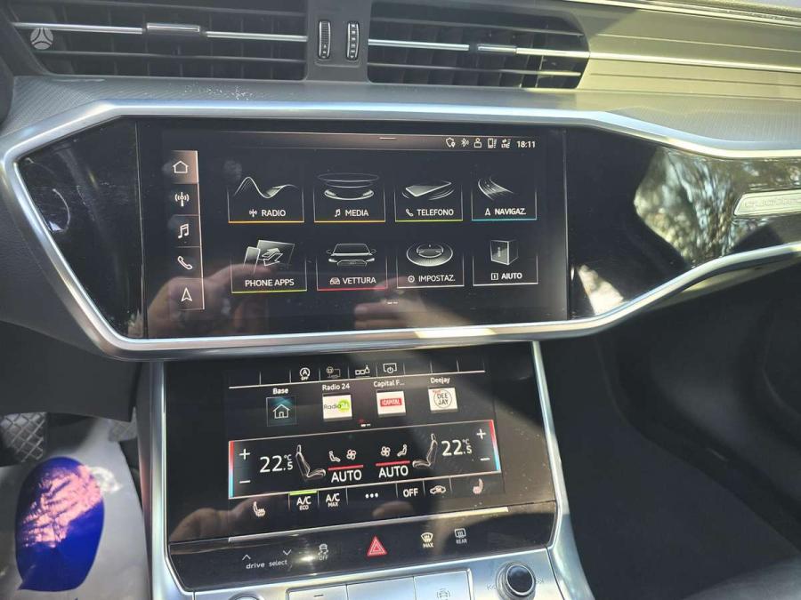 Melns Audi A6 2020 Kauņa, ar dzinēja tilpumu 3.00 L un nobraukumu 290 tūkst. km par 19500 €, foto 22 vietnē AUTOMOTO.COM.LV